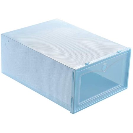 Stackable Storage Shoe Box Flip-Open Clear Plastic Drawer Organizer ...