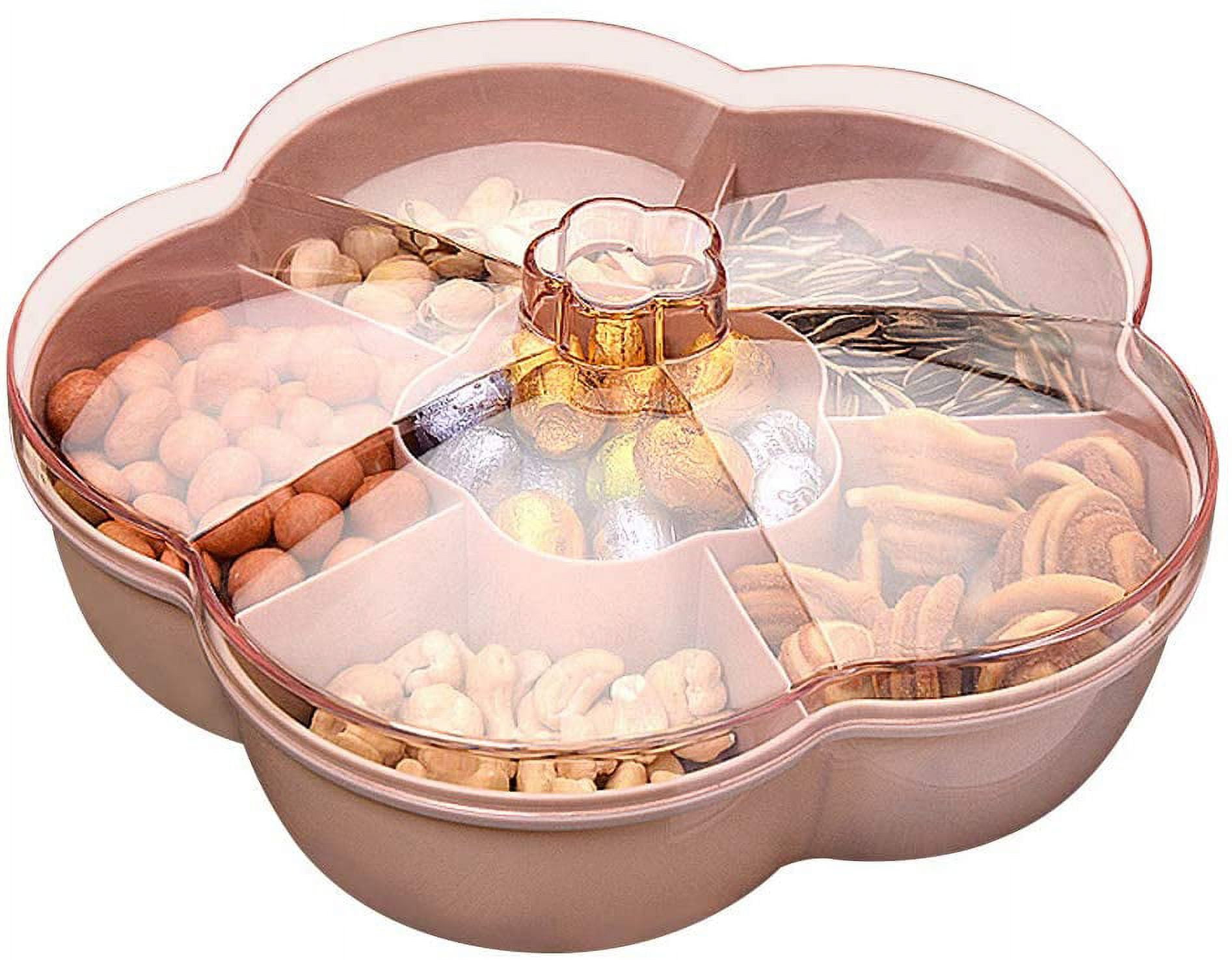 Snack Storage Box Flower Shape Snack Serving Tray Snacks Storage Box ...