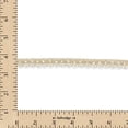 Beaded Rhinestone Fabric Trim 1/2 Inch Lightweight Metallic Corded ...