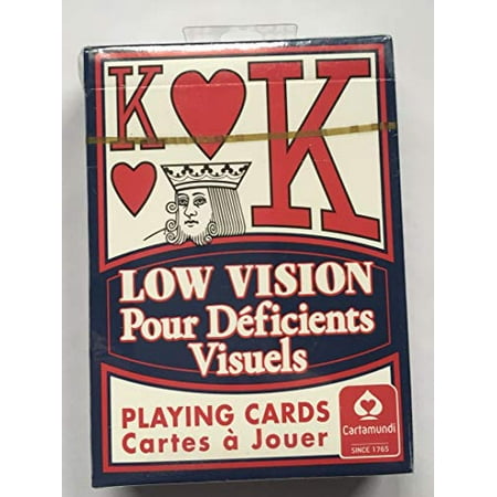 Low Vision Playing Cards Poker Size - Walmart.ca
