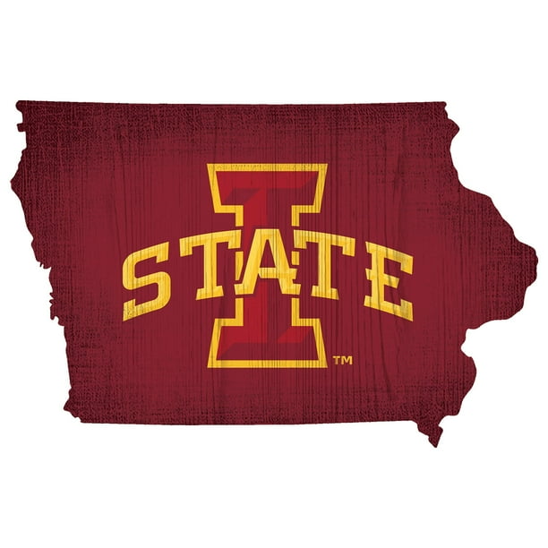 Fan Creations - Iowa State Cyclones 12" Logo State Sign - Walmart.com ...