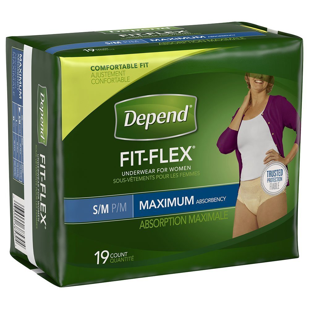Depend FIT FLEX Incontinence Underwear For Women Maximum Absorbency S Depend FIT FLEX Incontinence Underwear For Women Maximum Absorbency S