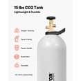 VEVOR CO2 Tank, 15 lbs New Aluminum Alloy Cylinder, CO2 Air Tank with ...
