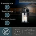 Winfield 5.75-in. 1 Light Black Motion Sensor Dusk to Dawn Outdoor Wall ...