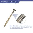 Uxcell 80 Pack Small Tiny Nails 1.2x20mm(DxL) Tiny Brass Nails Hardware ...