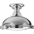 Fresnel Lens Collection One-Light LED Semi-Flush Mount - Walmart.com