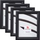 Craig Frames Bullnose 125, Mystic Satin Black Picture Frame, 14x18 Inch ...