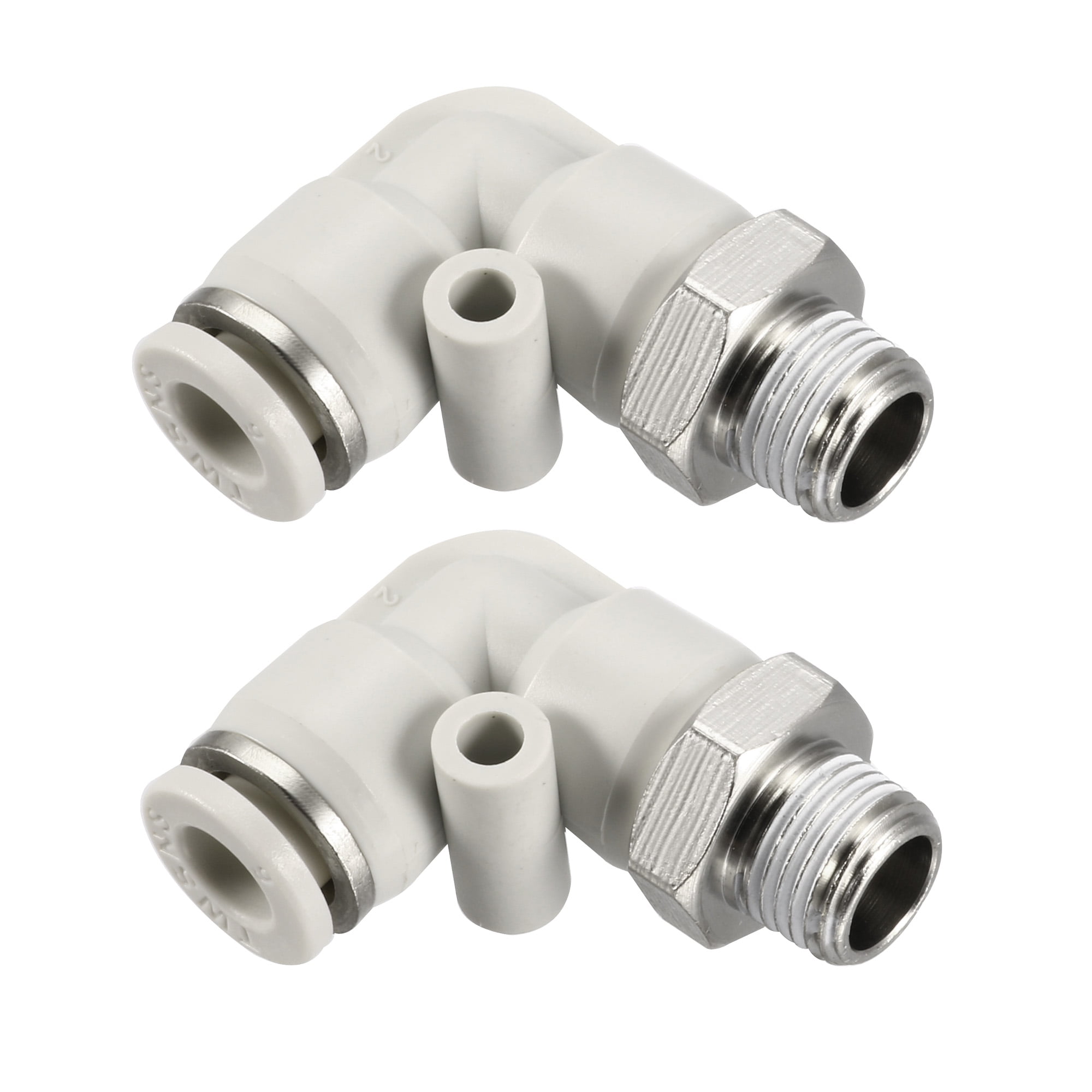 Pneumatic Push To Connect Tube Fitting Male Elbow 6mm Tube Od X 1 8pt