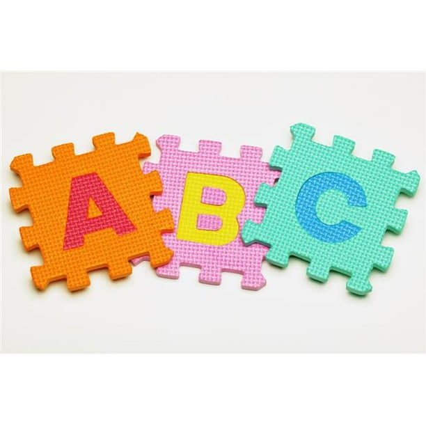 Foam Alphabet Shapes PosterPrint - Walmart.com - Walmart.com