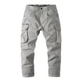 pstuiky Cargo Pants, Solid Color Straight Type Leisure Regular Multiple ...