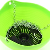 Light Green Plastic Hanging Flower Pot Chain Plant Planter Home Garden ...