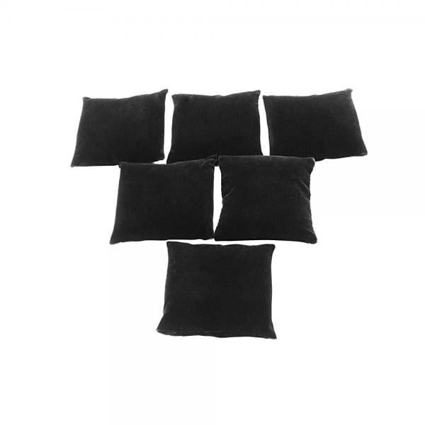 regal pak 6 pieces small black velvet bracelet/watch pillow 3"x3 ...