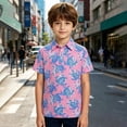 Byoo Toddler Boys Graphic Polo Shirt Sea Turtle Floral Print Short ...