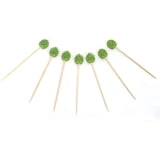 Green Leaf Cocktail Picks 5 Inch Long Bamboo Fancy Toothpicks for ...