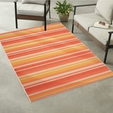 Mainstays 5'x7' Multicolor Sunset Stripe Outdoor Area Rug - Walmart.com