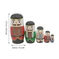 CYFW 1 Set Nutcracker Russian Nesting Toys Wooden Stacking Dolls ...