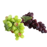 Farfi 1 Bunch Fake Grape Artificial Plastic Lifelike Faux Fruit Home ...