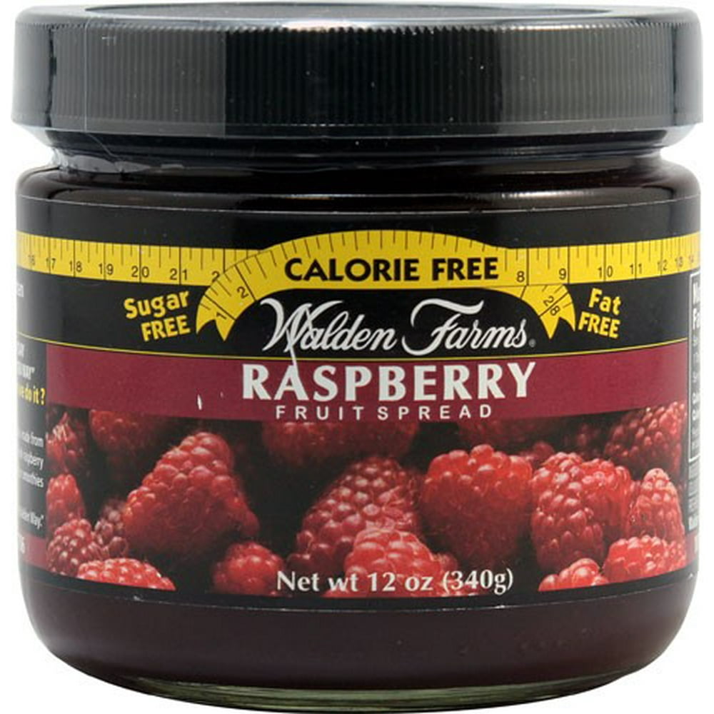 Raspberry Fruit Spread Jar 12 Ounce by Walden Farms - Walmart.com ...