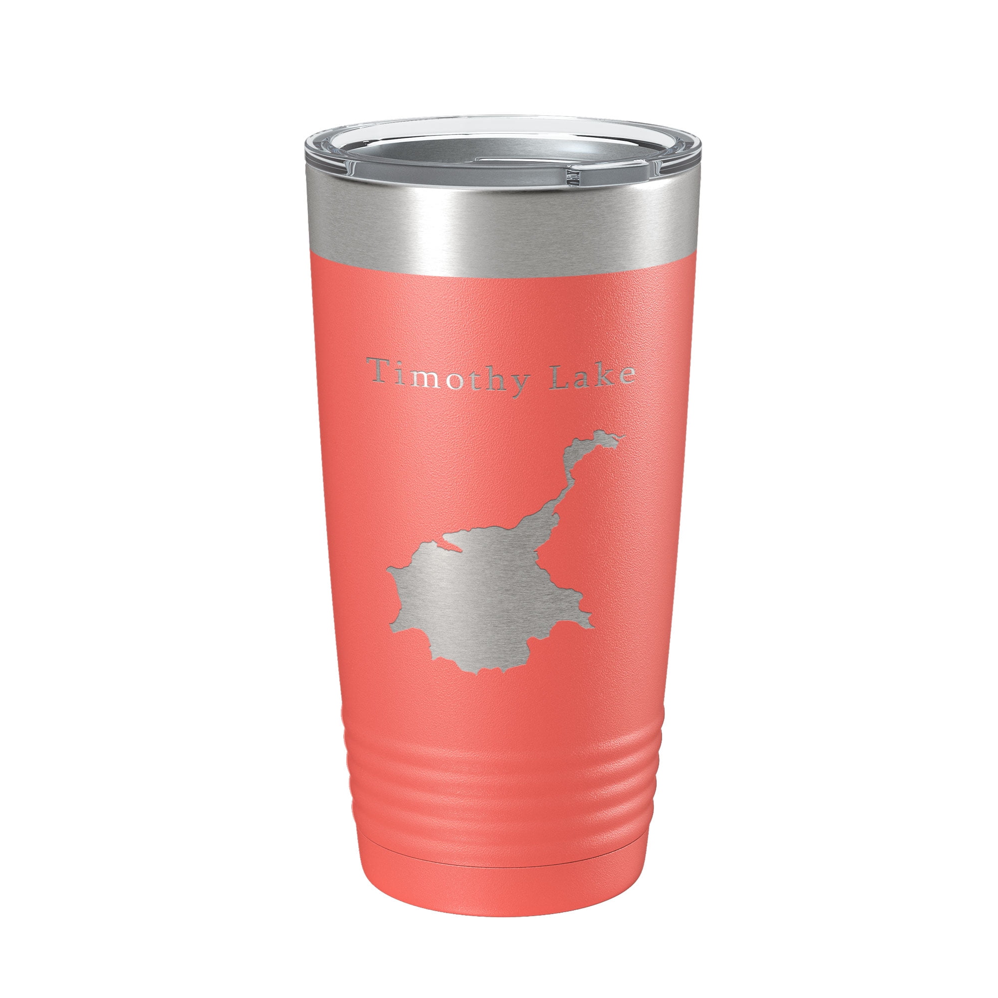 Timothy Lake Map Tumbler Travel Mug Insulated Laser Engraved Coffee Cup ...