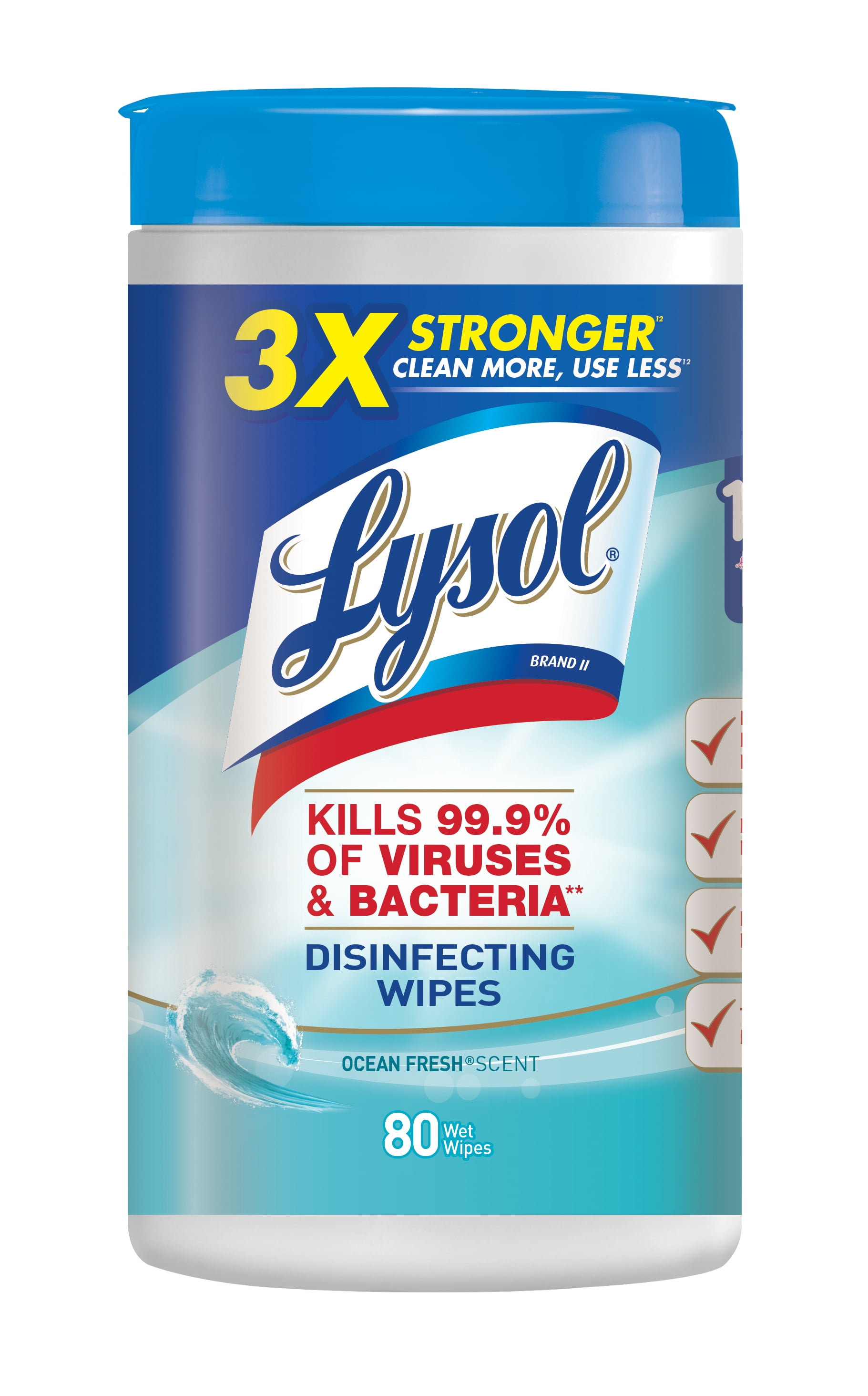 Lysol Disinfecting Wipes Ocean Fresh 80ct Walmart Lysol Disinfecting Wipes Ocean Fresh 80ct Walmart