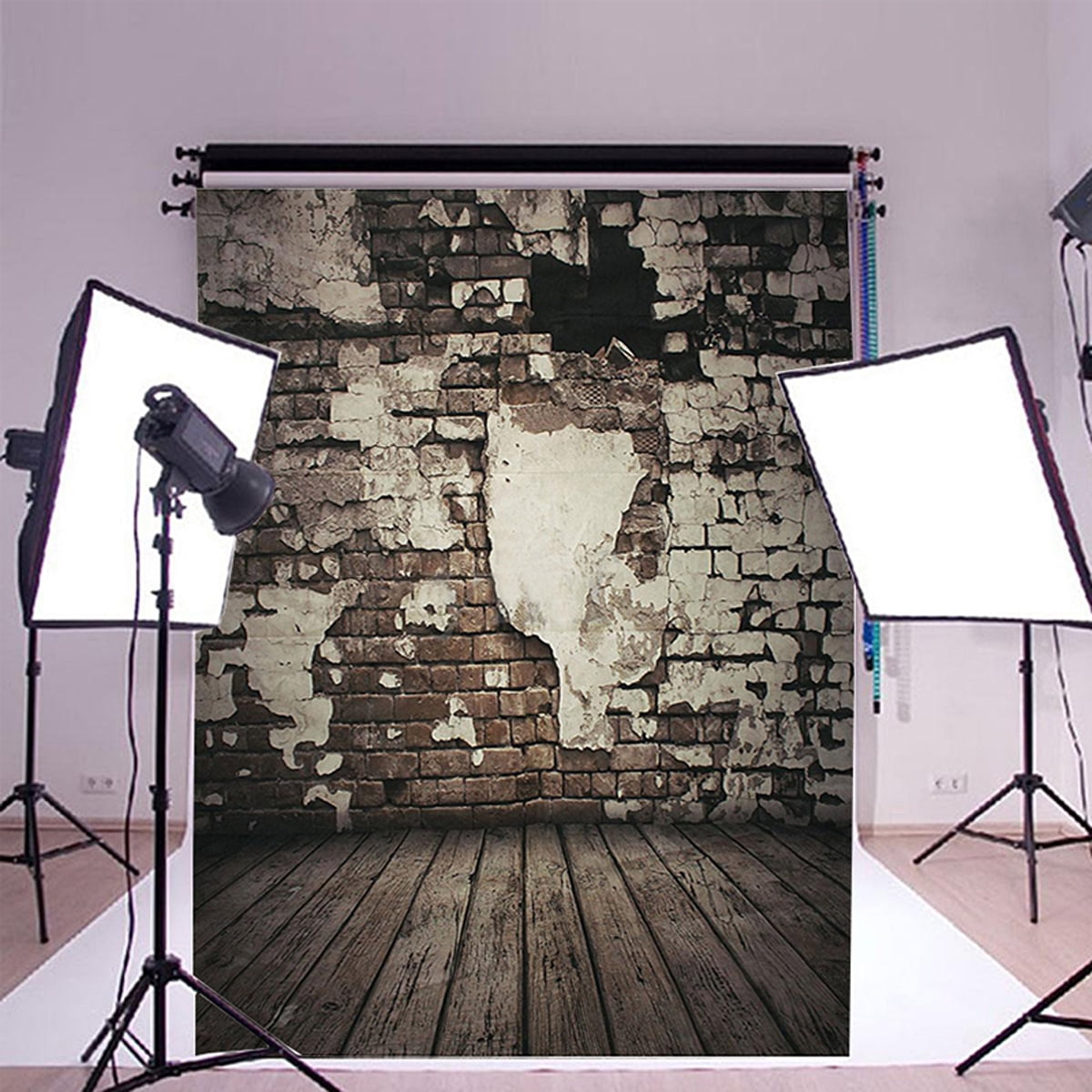5x7ft Studio Photo Video Photography Backdrops Industrial Brick & Smoky ...