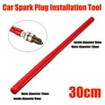 Car Spark Plug Socket Car Rubber Spark Plug Installation Tool 30cm red ...