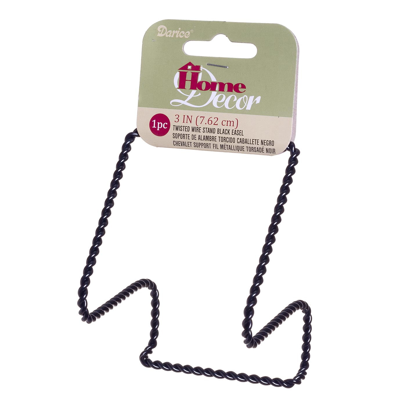 Darice Easel Twisted Wire Stand Black 3In - Walmart.com