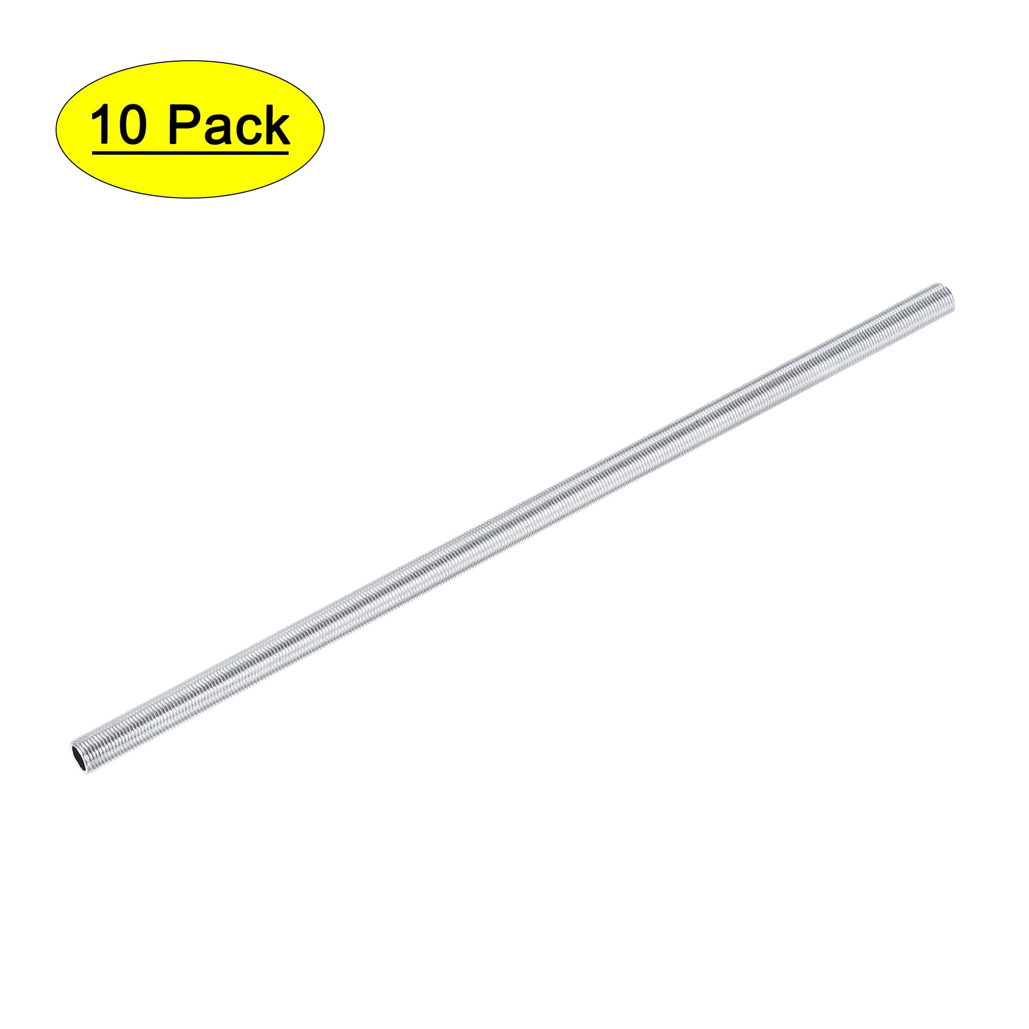 Uxcell 1/8IP All Thread 27cm Long Extension Pipe Coupling Lamp Rod 10 ...