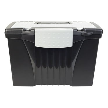 Pendaflex Portable Plastic File Storage Box with Lid, Letter Size ...