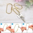 Brass Key Ring, Screw Lock Clip Keychain Hook Holder for Keys - Walmart.com