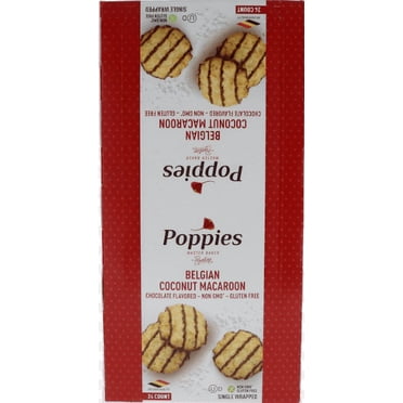 Poppies Macaroons, Belgian, Large, Coconut - Walmart.com