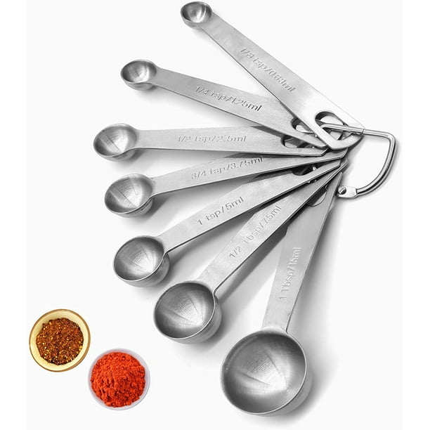 Stainless Steel Measuring Spoons Set, Small Measuring Spoon 1/8 tsp, 1/ ...