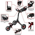 Bag Boy Golf Nitron Auto-Open Push Cart Navy/Red - Walmart.com