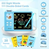 Rirool 4-in-1 LCD Writing Tablet & Talking Flash Cards: Doodle Board ...