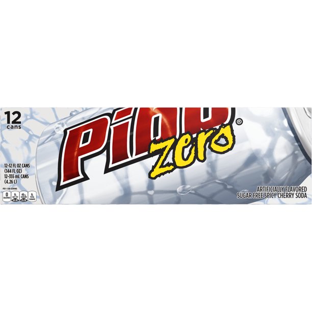 Pibb Zero Sugar Fridge Pack Diet Cherry Cola Soda Pop, 12 Fl Oz, 12 ...