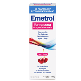 Emetrol Nausea and Upset Stomach Relief Liquid Medication, Cherry, 4 oz ...