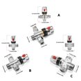 Temperature Control Brass Valves Erosion Proof Coating Thermostatic ...