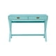 Linon Lakelyn 2-Drawer Writing Desk, 44" Wide, Blue Finish - Walmart.com