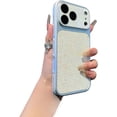 Bling Glitter Diamond Grid Back Camera Protect Phone Case for iPhone ...