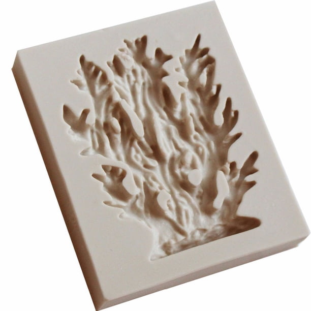 Coral Sugarcraft Silicone Mold 3D Silicone Mold ;3D Seaweed Cupcake ...