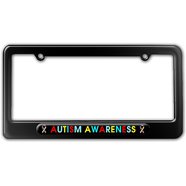 Autism Awareness Puzzle Piece Pattern License Plate Frame - Walmart.com