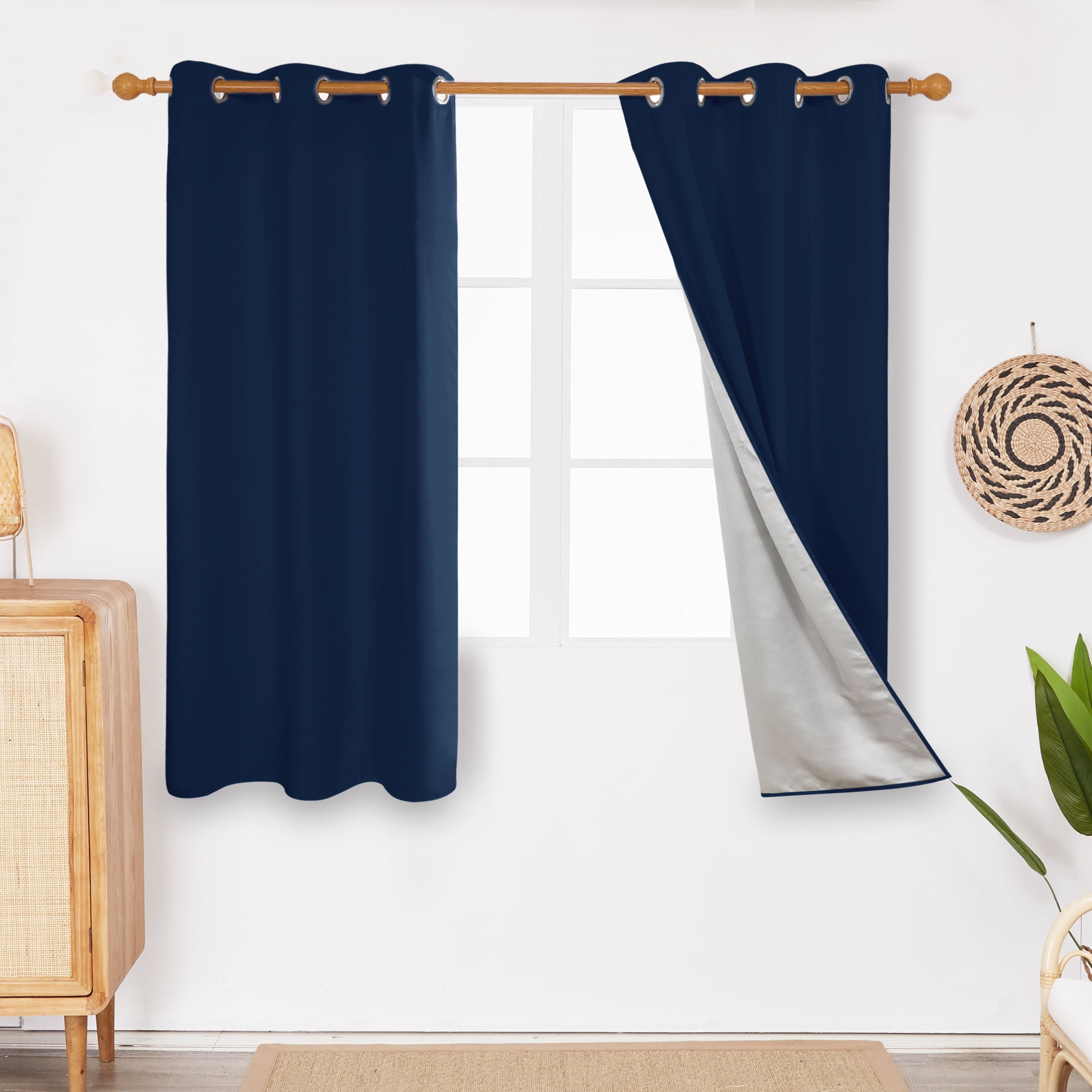 Deconovo Blackout Curtains Thermal Insulated Light Blocking Curtain ...