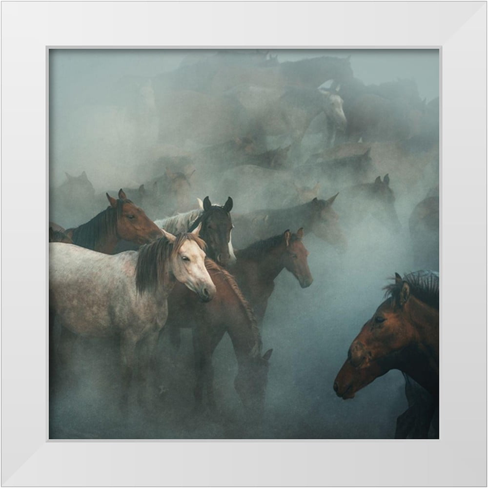 Taskin, Huseyin 26x26 White Modern Wood Framed Museum Art Print Titled ...
