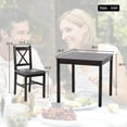 FDW Dining Kitchen Table Set for 2 Person, Solid Wood, Ideal for Small ...