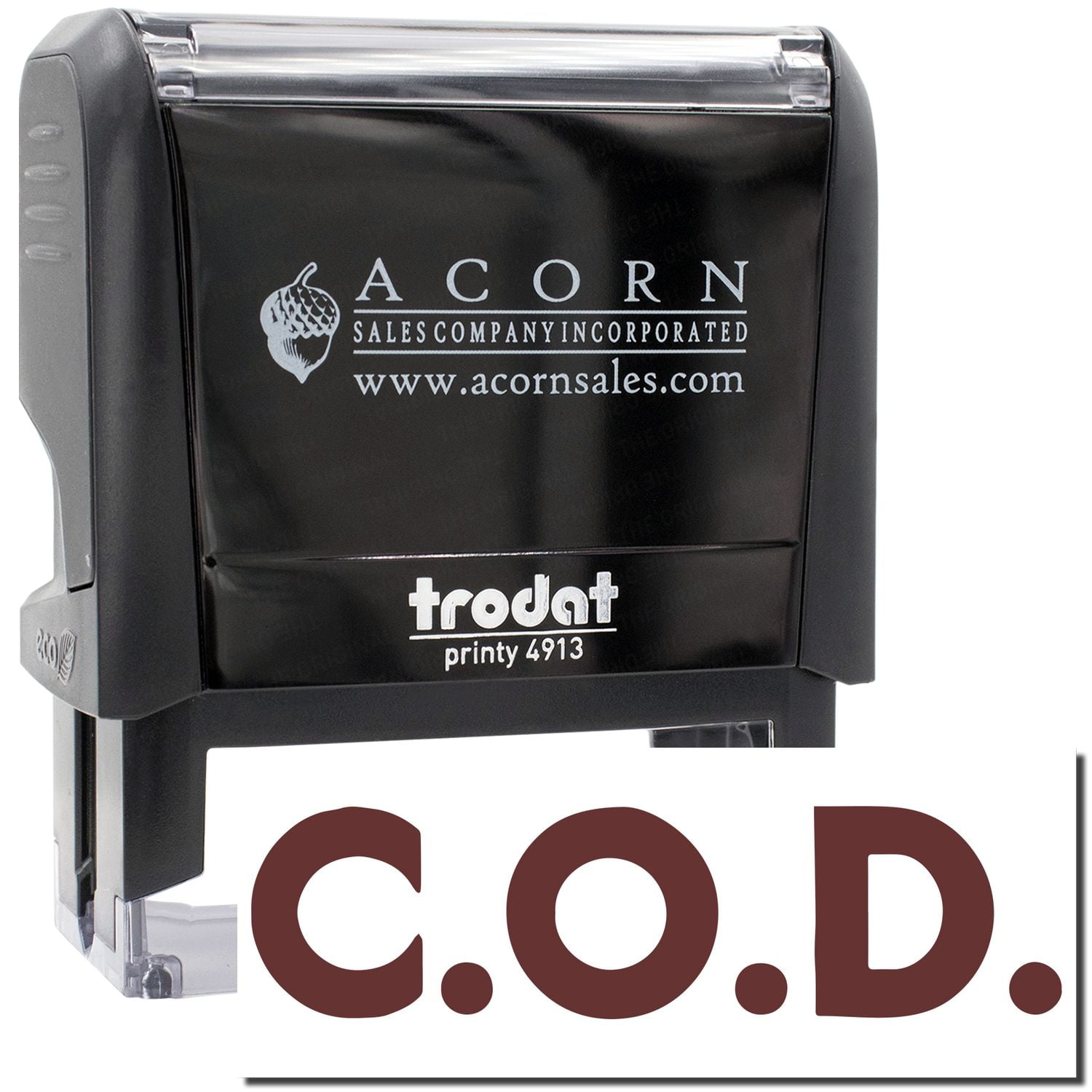 Large Self-Inking Bold COD Stamp Stamp, Trodat Printy 4913, Press and ...