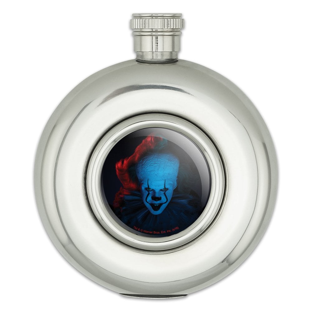 IT: Chapter 2 Blue Pennywise Round Stainless Steel 5oz Hip Drink Flask ...
