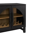 Better Homes & Gardens Juliet Arch Door Kitchen Console, Black Finish - Walmart.com