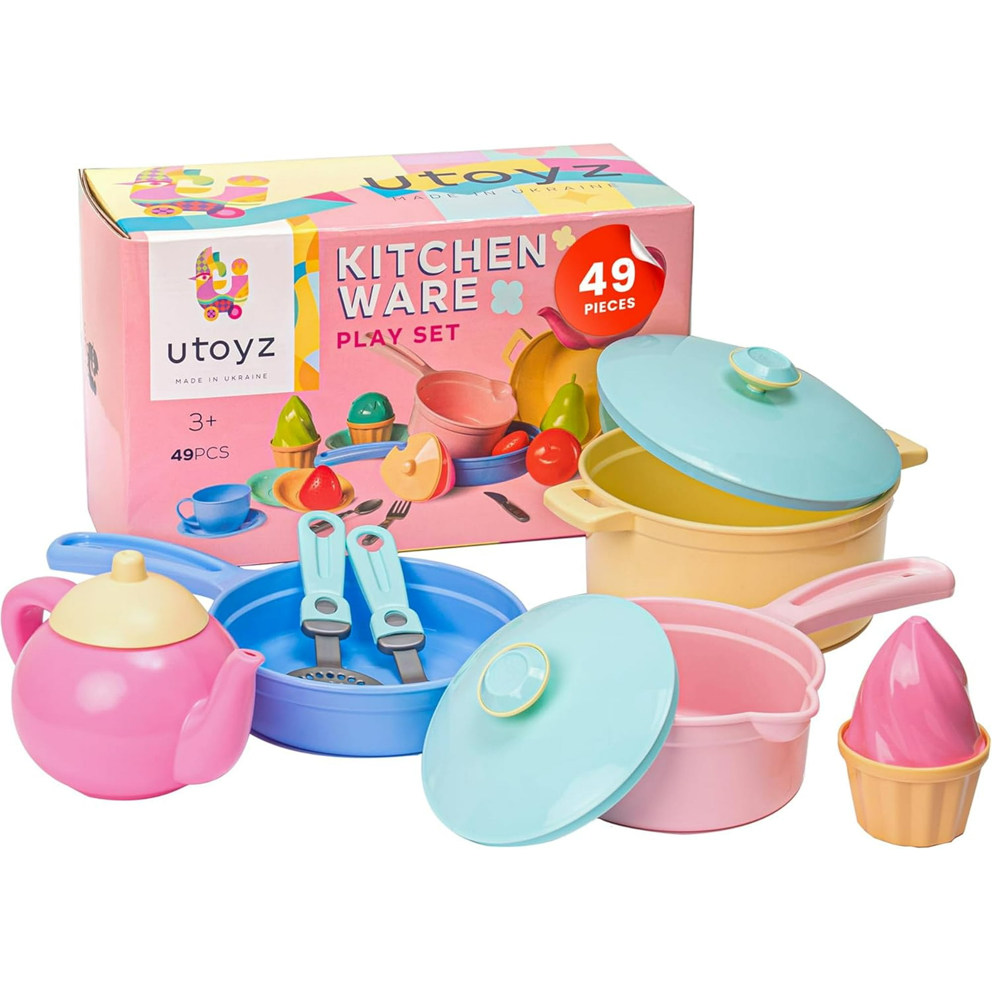 Click here for Utoyz Kids Play Kitchen Accessories - 49 Pcs Play... prices