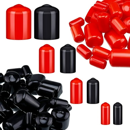 80 Pieces Rubber End Caps Flexible Bolt Covers Screw Caps Thread ...