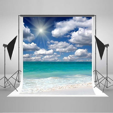 YERDGARY 150x220cm Wedding Photo Backdrop White Clouds Sunshine Photo ...